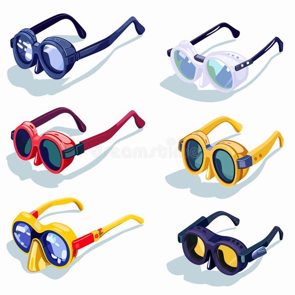 Plastic Safety Goggles Stock Illustrations 3 031 Plastic Safety
