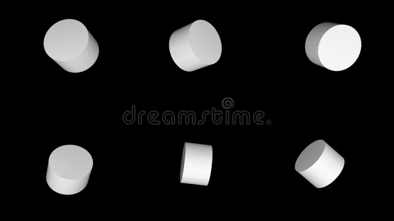 Realistic cylinders set stock vector. Illustration of isolated - 120305014