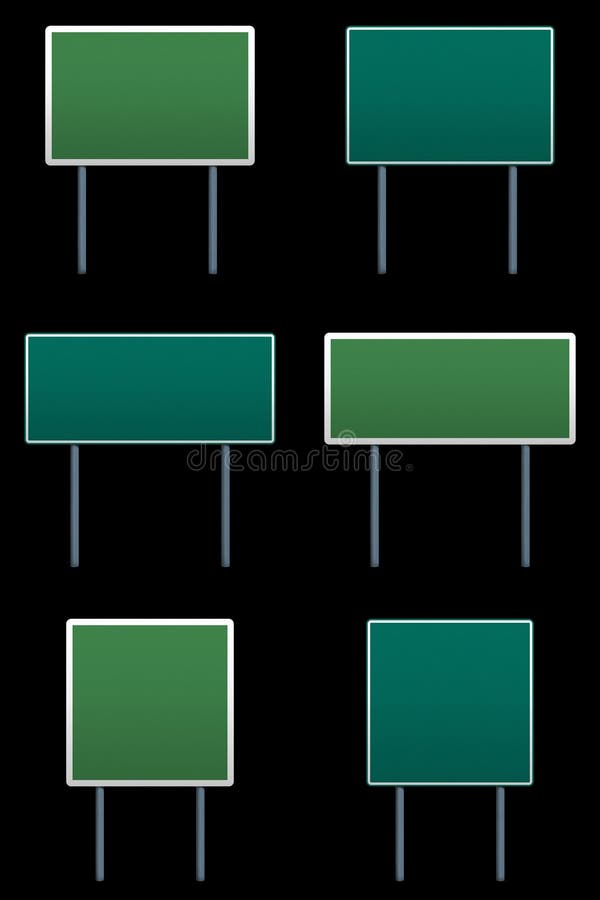 Six road signs. stock illustration. Illustration of select - 87796304