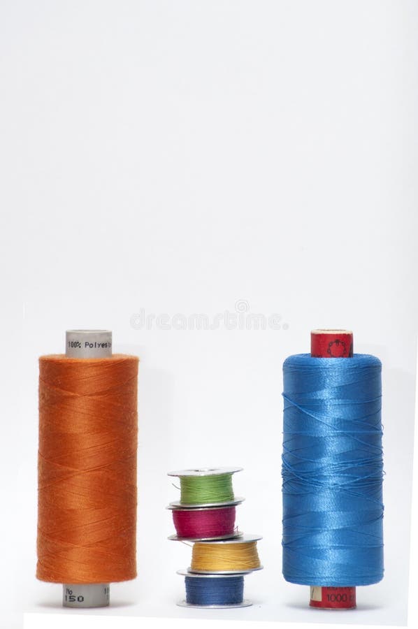 Six Rolls of Colored Thread Stock Photo - Image of craft, colored: 73945760