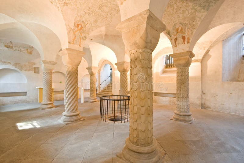 Six Romanesque pillars stock photo. Image of handicraft - 26470430