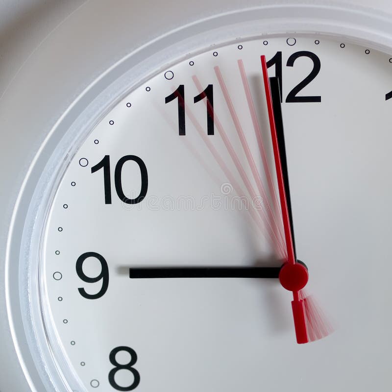 Six Seconds to Work stock image. Image of eleven, nine - 3742703