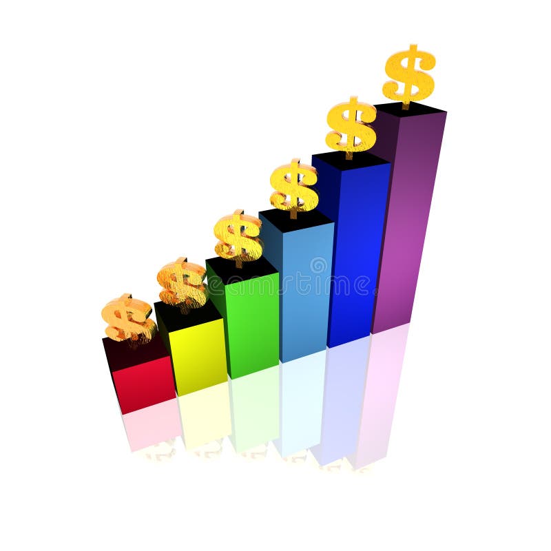 Six Sections Business Diagram Stock Illustration - Illustration of ...