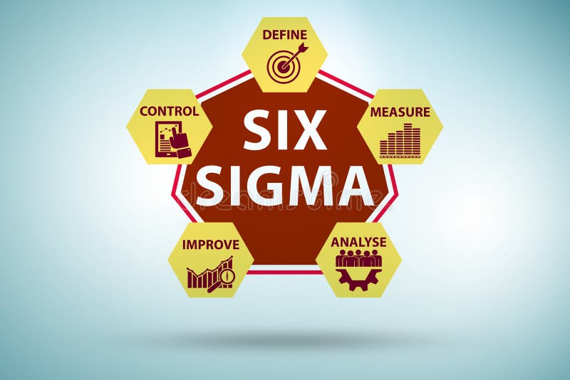 Six Sigma Illustration - Lean Management Concept Stock Illustration ...