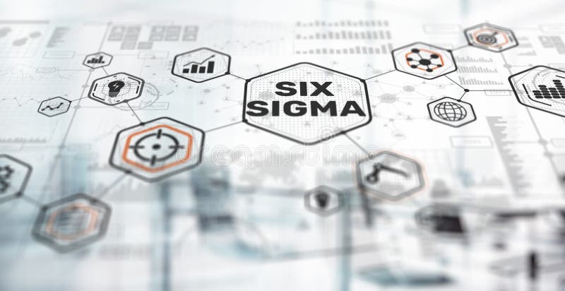 Six Sigma. Innovation Technology Concept Stock Illustration - Illustration of analyze, screen ...