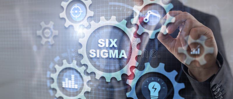 Six Sigma Manufacturing Quality Control. Process Improving Concept ...