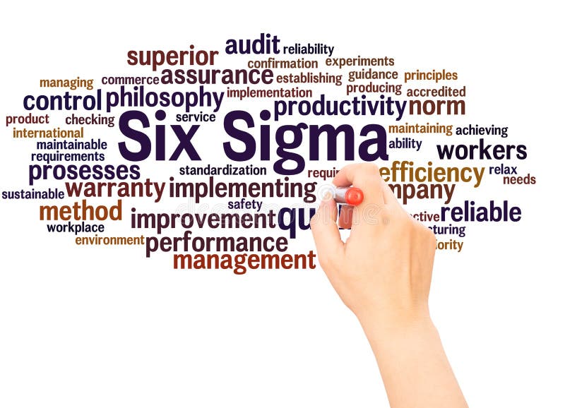 Six sigma word cloud stock vector. Illustration of method - 273196364