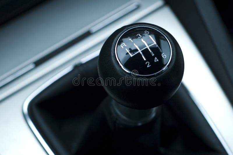 Six Speed Gear Shifter in Car Stock Image - Image of gate, macro: 2222275
