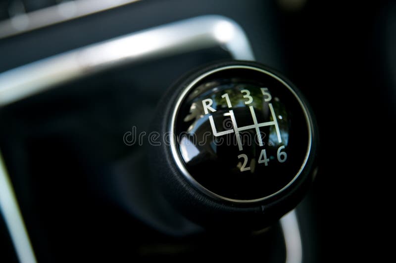 Six Speed Gear Shifter in Car Stock Image - Image of gate, macro: 2222275