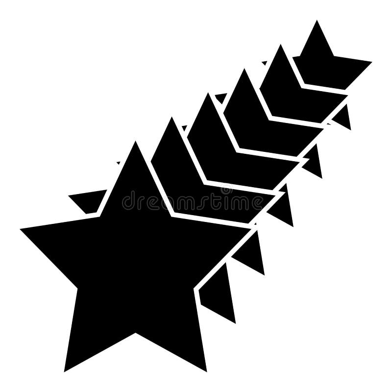 Six Stars Star Concept Icon in Circle Round Black Color Vector ...