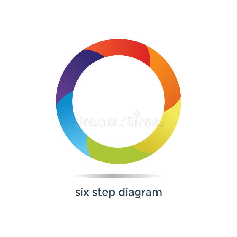 Six step diagram vector stock vector. Illustration of plan - 168855999