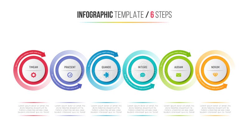 Six Steps Infographics - Success Stock Vector - Illustration of ...