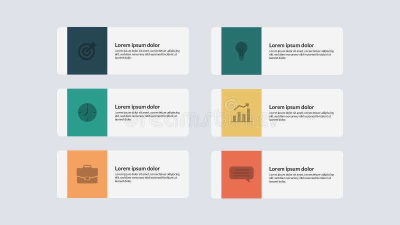 Six Steps Infographic Timeline Template Stock Vector - Illustration of ...