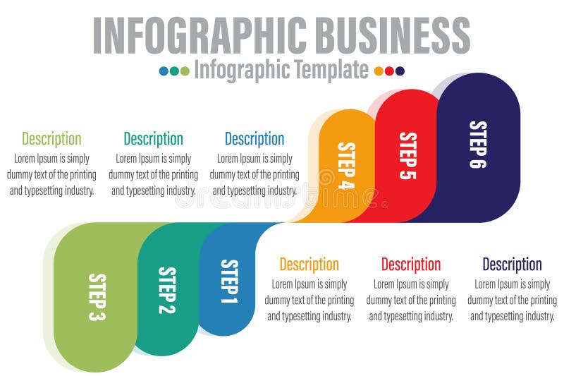 Six 6 Steps, Six 6 Option Flat Business Presentation Vector Slide ... Six 6 Steps, Six 6 Option Flat Business Presentation Vector Slide ...