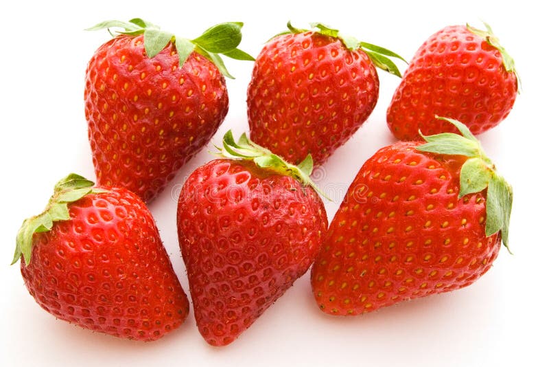 Six Strawberries Royalty Free Stock Photography - Image: 10462527