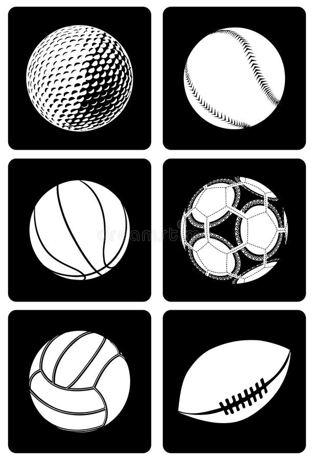 Six Type Sport Ball Stock Illustrations – 7 Six Type Sport Ball Stock ...