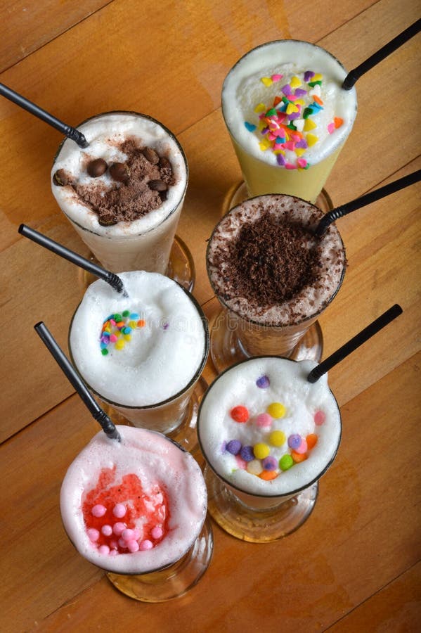 Six Types Milkshake Drink Stock Photos - Free & Royalty-Free Stock ...