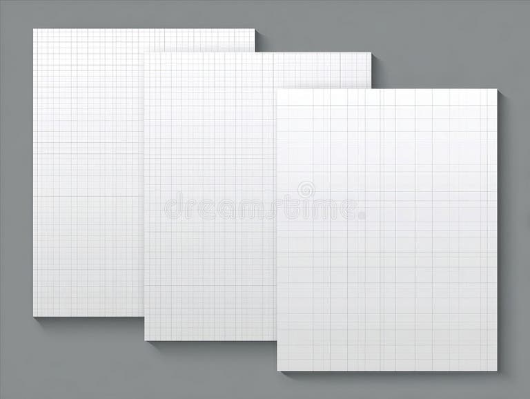 Six Uniform Rectangular Objects Stacked in an Overlapping Manner, Possibly Made of Paper or ...