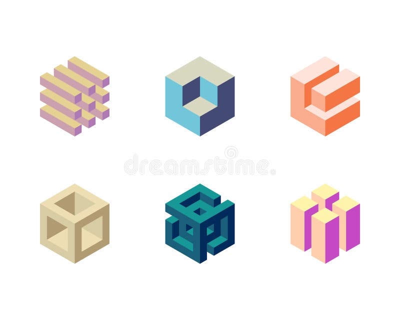 Isometric Cube Designs Stock Illustrations – 1,049 Isometric Cube ...