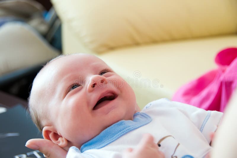 Six week baby smile stock photo. Image of eyes, expressions - 5652808