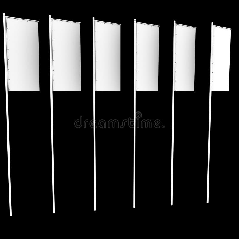 Vertical white flag stock illustration. Illustration of empty - 19479335