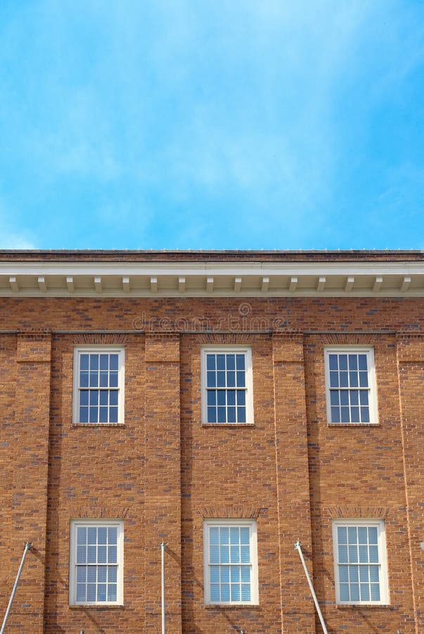 Six Windows in Brick stock photo. Image of modern, glass - 215377534
