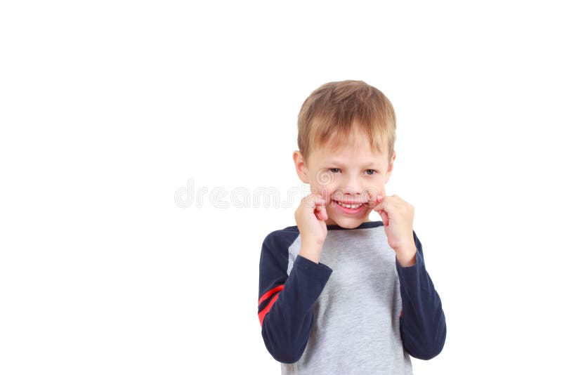 A Six-year-old Boy Does Articulation Exercises for the Development of ...