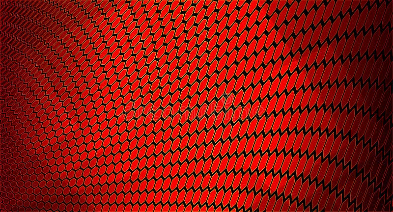 Red Color Hexagon Shapes Texture Vector Illustration Pattern Background ...