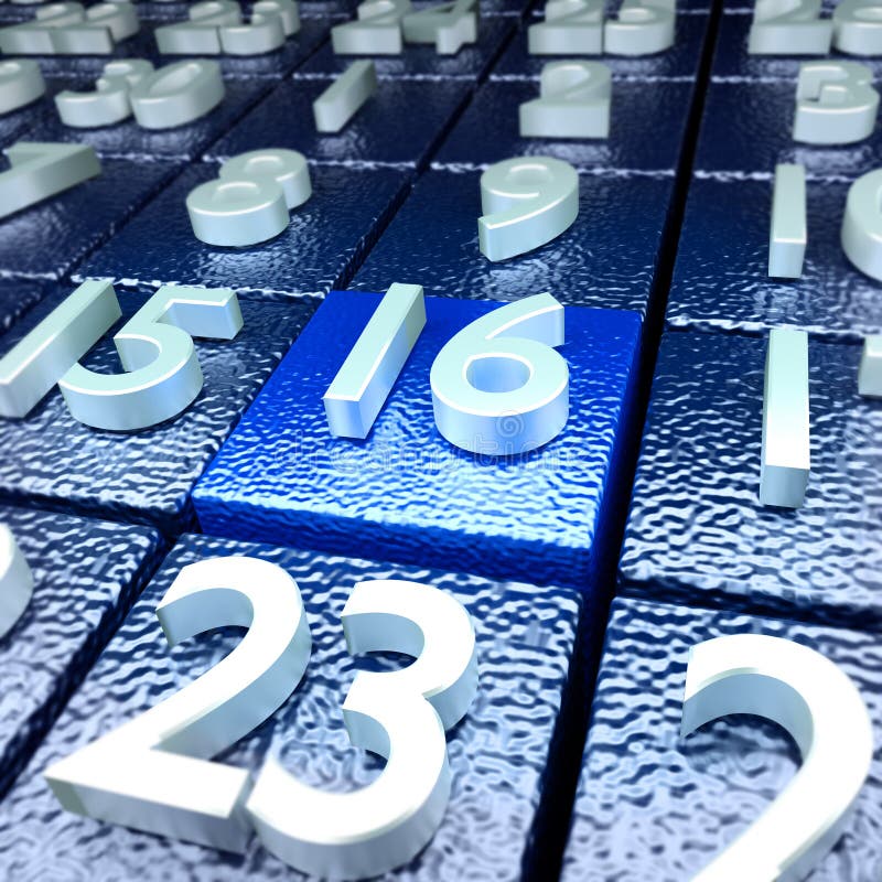 Sixteenth calendar day stock illustration. Illustration of chronology ...