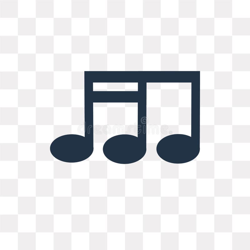 Sixteenth Note Vector Icon Isolated on Transparent Background, S Stock ...