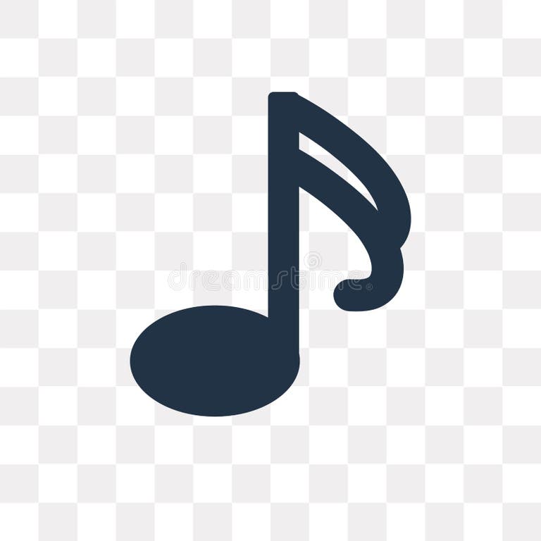 Sixteenth Note Vector Icon Isolated on Transparent Background, S Stock ...