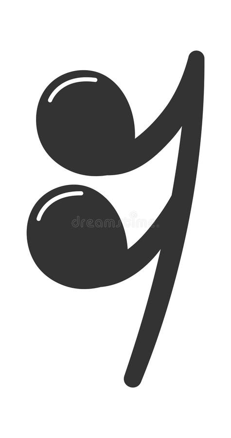 Sixteenth Rest Music Note stock vector. Illustration of musical - 275426786