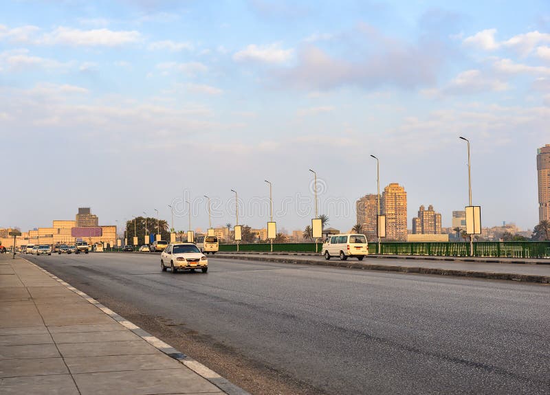 Sixth October bridge stock image. Image of egyptian - 215260985