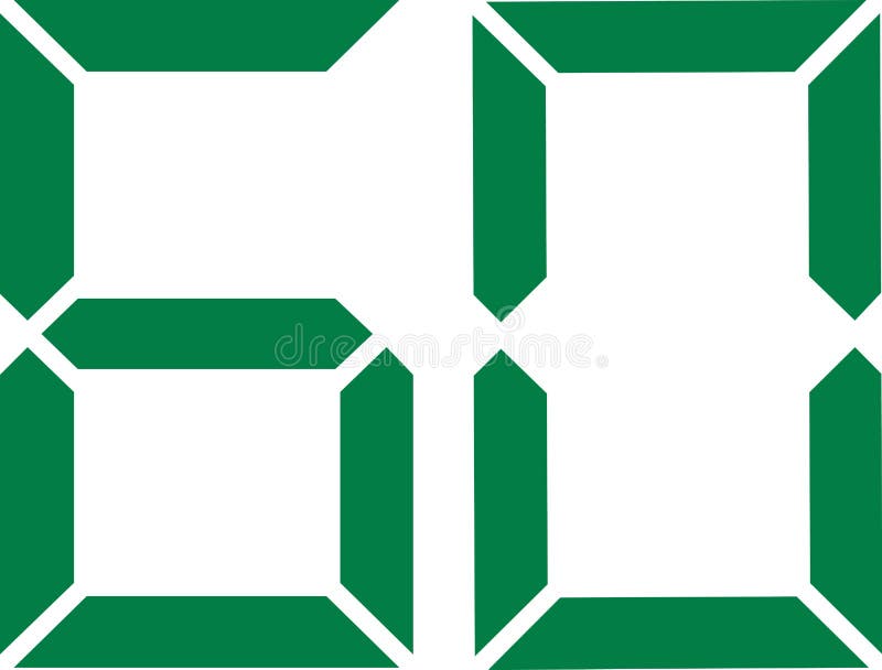 Sixty digital number 60 stock vector. Illustration of digit - 107143889