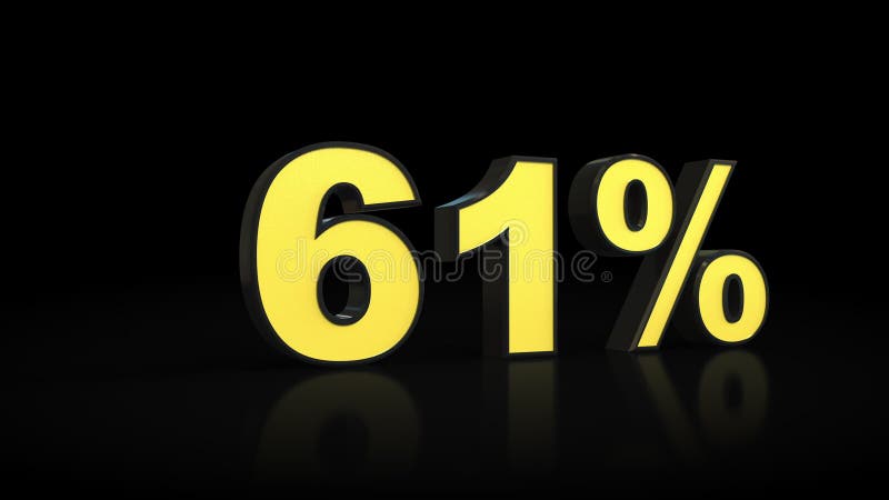 61 Percent stock illustration. Illustration of performance - 2465987