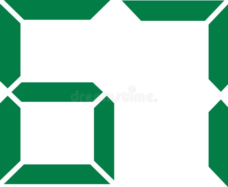 Sixty-seven Digital Number 67 Stock Vector - Illustration of character ...