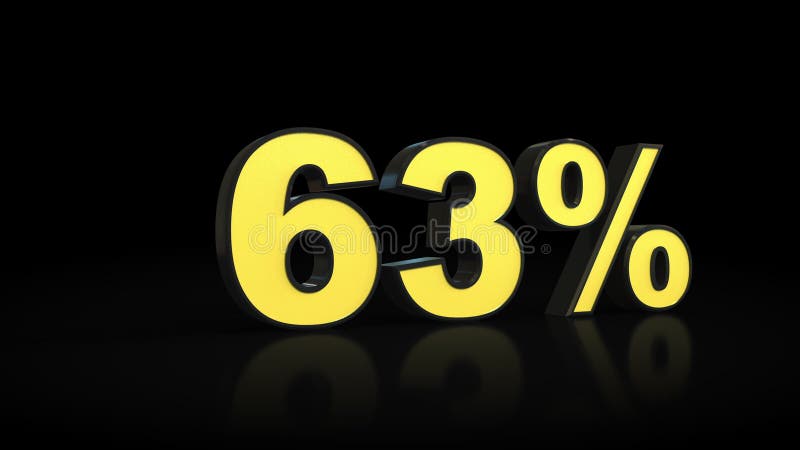 63 Percent stock illustration. Illustration of good, reflection - 2465998