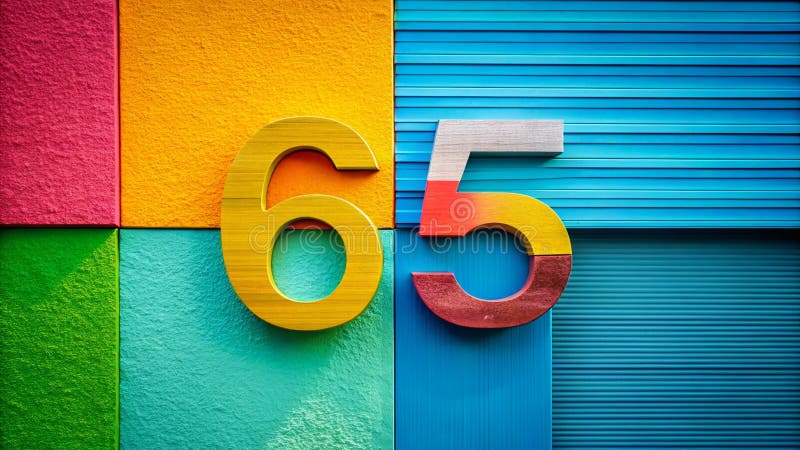 SixtyFive a Visually Appealing Number Composition Masterfully Employing ...