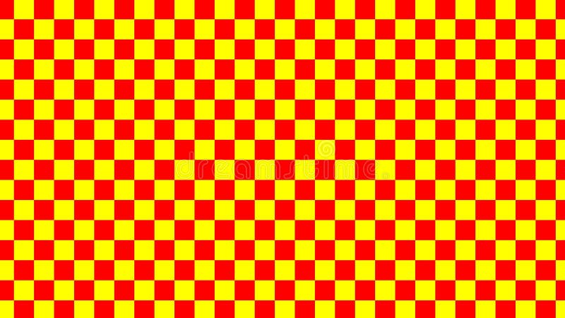16:9 Size Abstract Red and Light Yellow Chess Board Background.Color ...