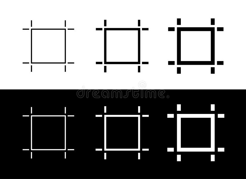 Size or Area Icon. Symbol of Volume or Territory. Stock Vector ...