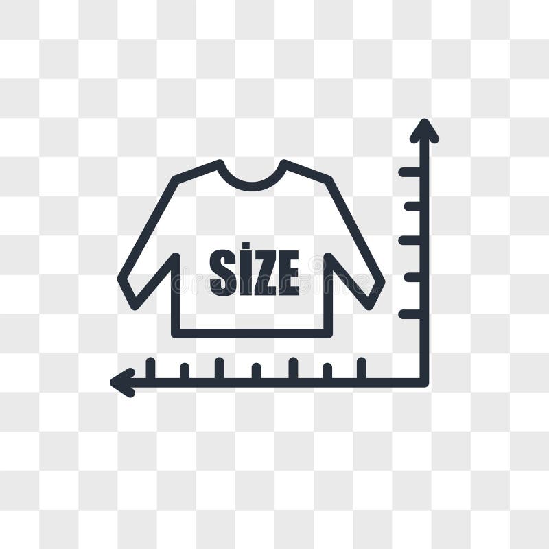 Size Chart Icon Isolated on Transparent Background, Size Chart Logo ...