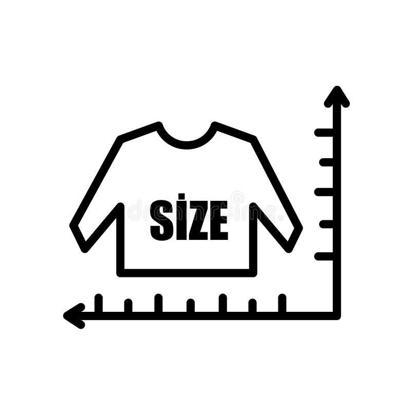 Size Chart Icon Isolated on White Background Stock Vector ... Size Chart Icon Isolated on White Background Stock Vector ...