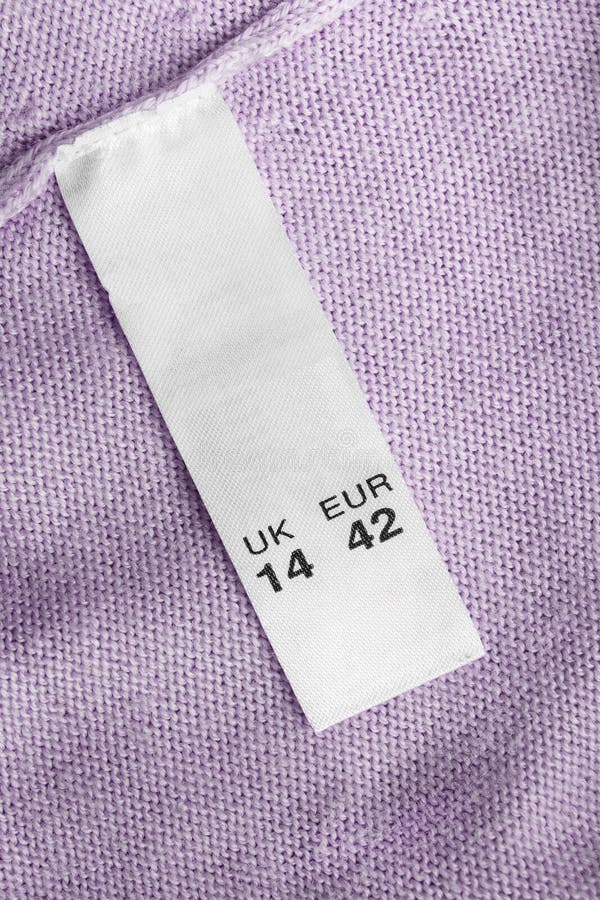 Size clothes label stock photo. Image of label, stitching - 88613998