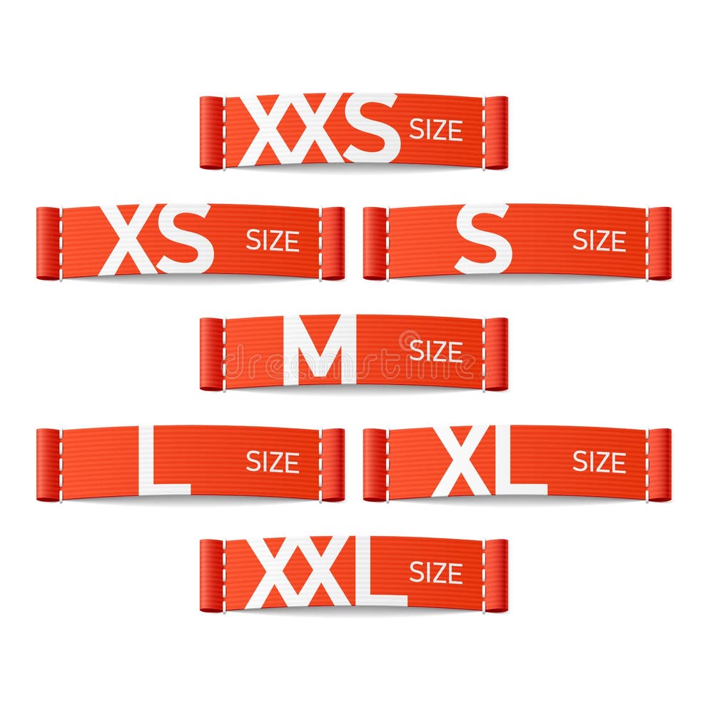 Clothing Labels Size Description Stock Illustrations – 73 Clothing ...
