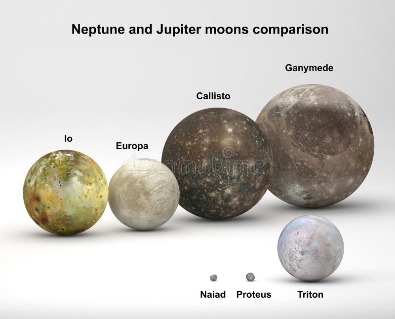 Proteus moon stock illustration. Illustration of stars - 2328058