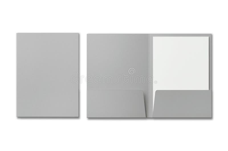 A4 Size Double Pocket Reinforced Folder with Letterhead Inside Mockup ...
