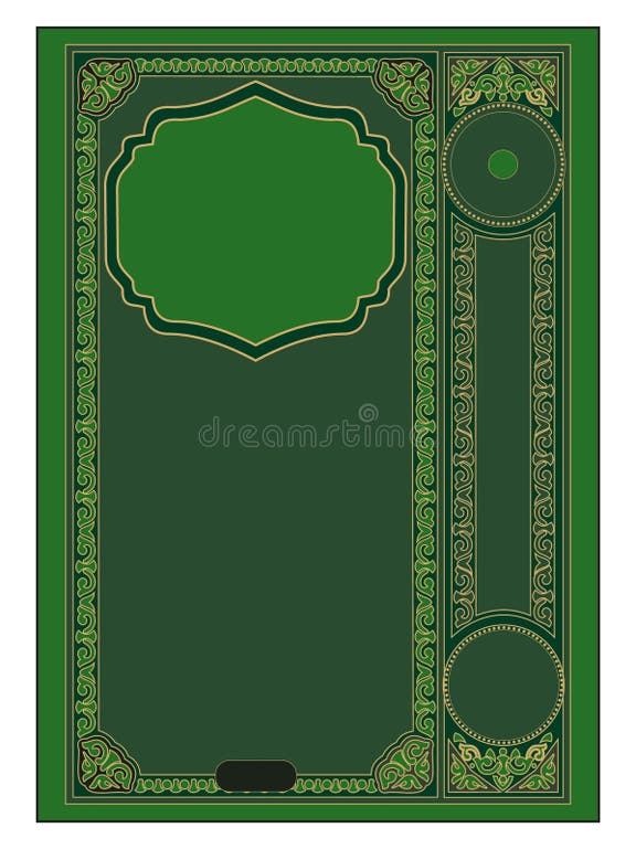 Unique Quran Book Cover Easy To Use. Print Ready File Stock Vector ...