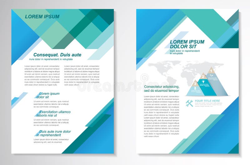 Vector Brochure Flyer Design Layout Template, Size A4, Front Page and ...