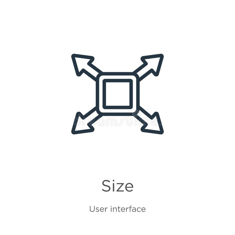 Size Icon Vector. Trendy Flat Size Icon from User Interface Collection ...