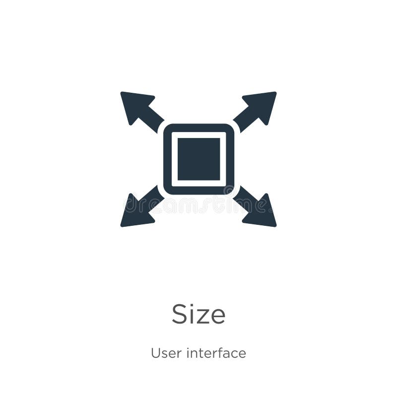 Size Icon Vector. Trendy Flat Size Icon from User Interface Collection ...